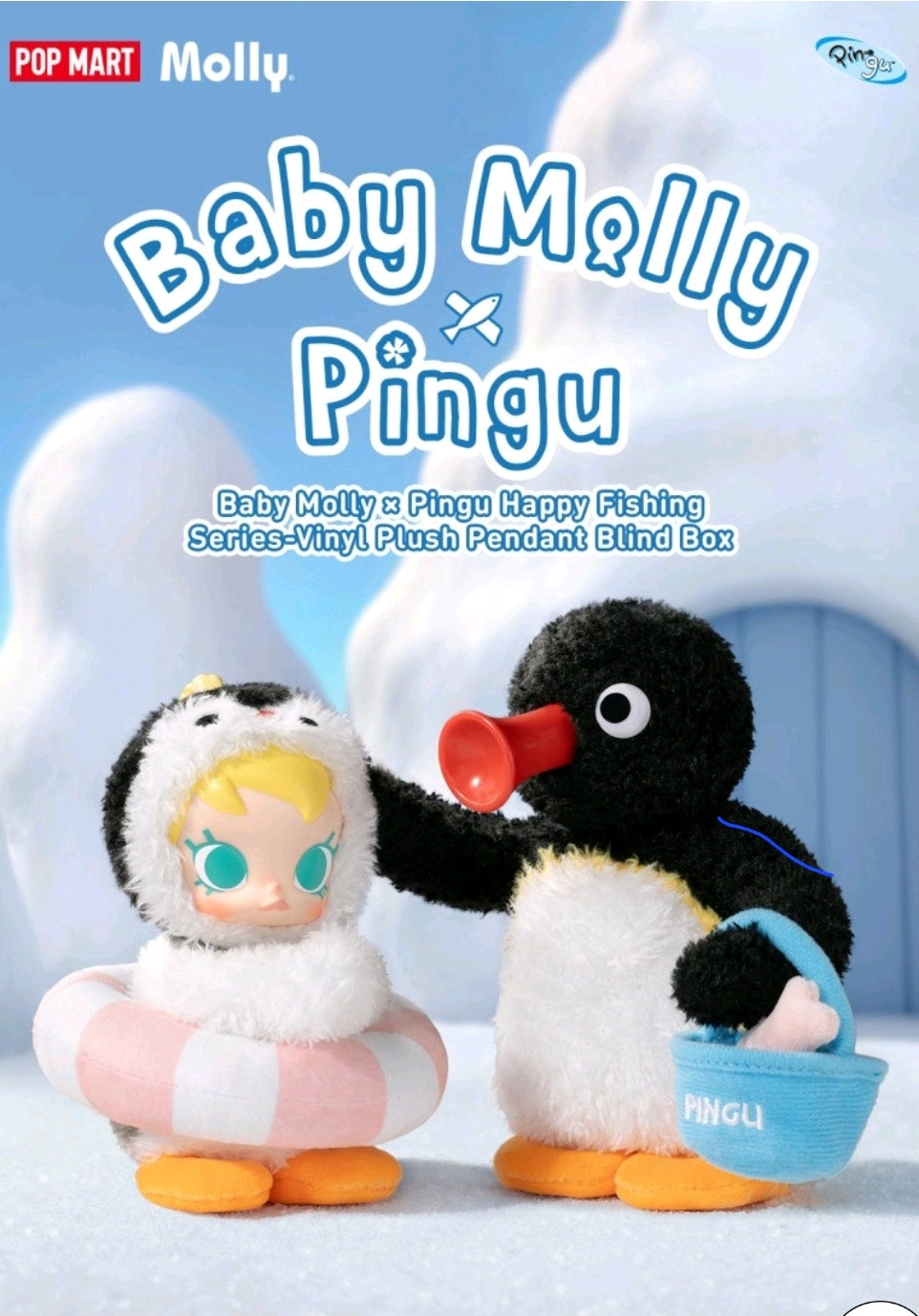 Baby Molly x Pingu - Vinyl Face Pendants- Authentic• Sealed•Verified ...