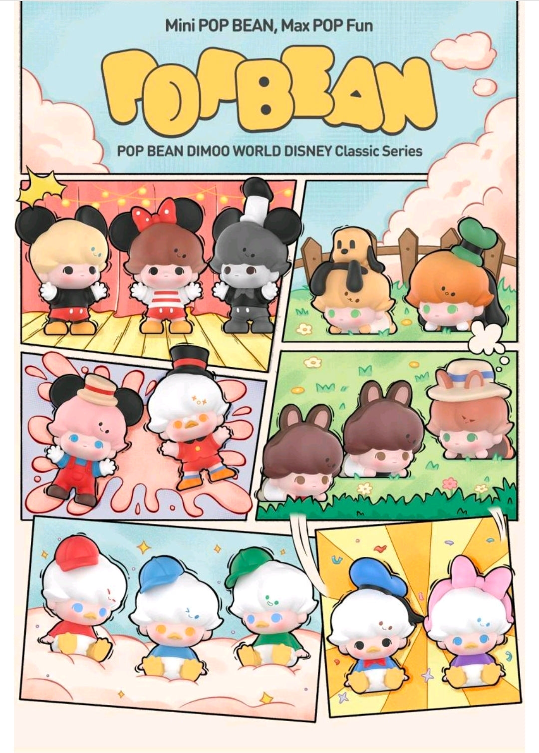 POP BEAN – DIMOO WORLD × Disney Classic Series (3-Pack Blind Boxes ...